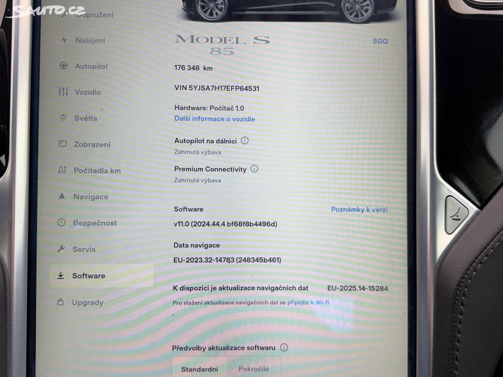Tesla Model S S85, DPH, NABÍJENÍ ZDARMA | Sauto.cz