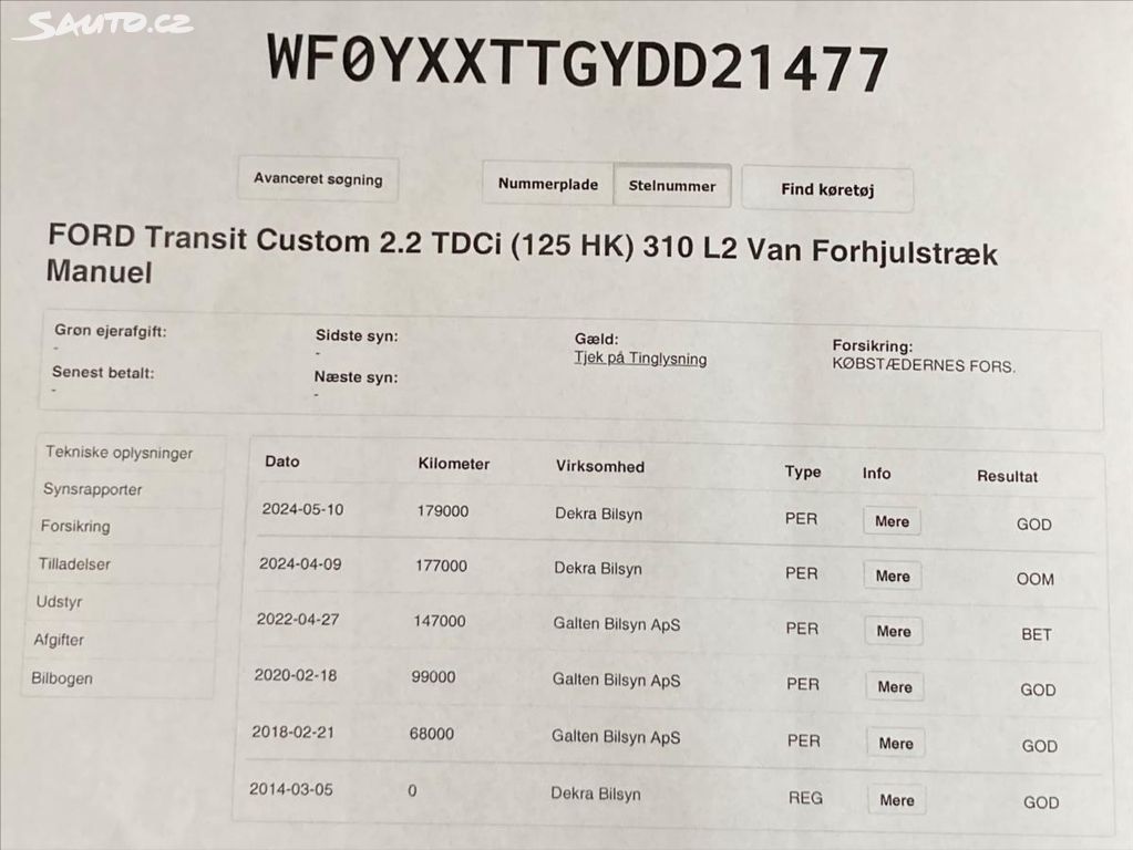 Ford Transit Custom 2,2TDCi L2 92KW AC TZ 2,8T TOP | Sauto.cz